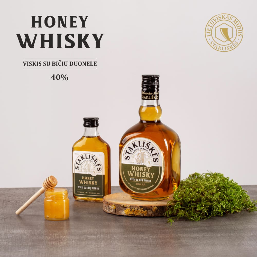 Honey whisky "Stakliškės Honey Whisky" - 「スタクリシュケス ハニーウイスキー」 – Šventė ...